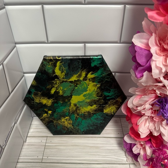 Art | Hexagon Canvas Painting | Poshmark